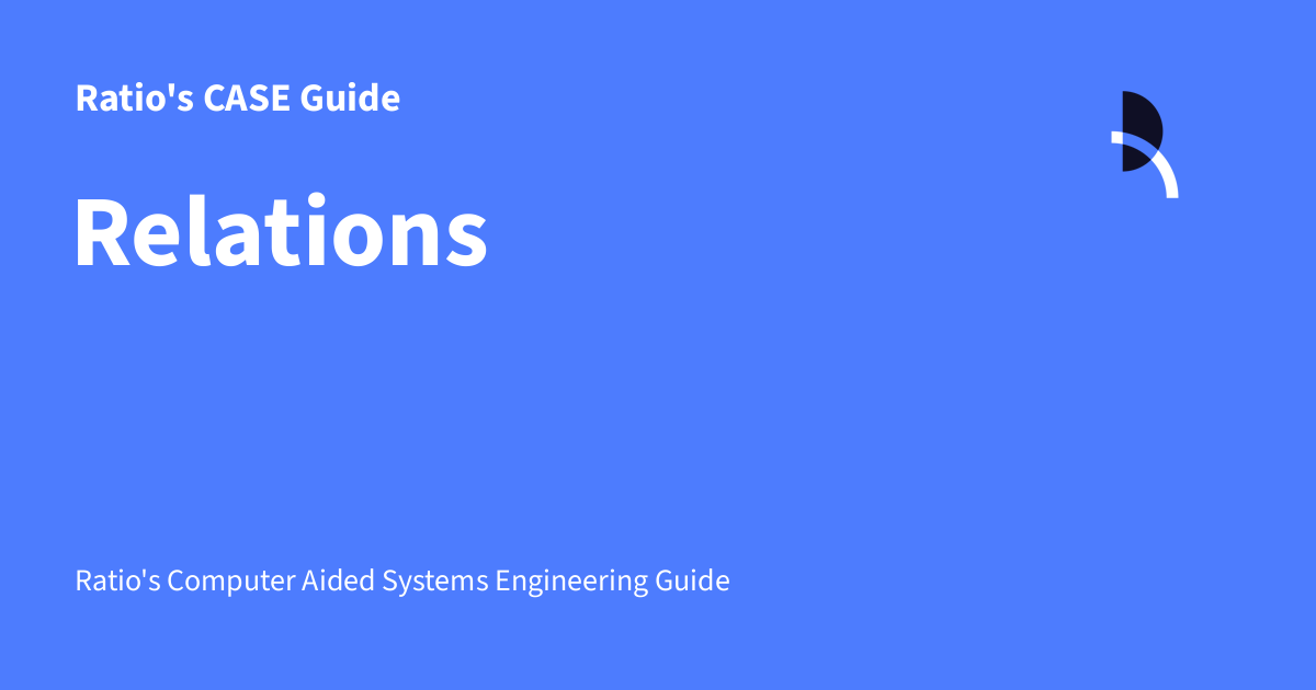 Relations - Ratio's CASE Guide